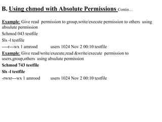 FILE PERMISSION OR ACCESS MODE | PPTX