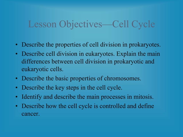 5. Cell Cycle and Mitosis.ppt | Biological Sciences | Science