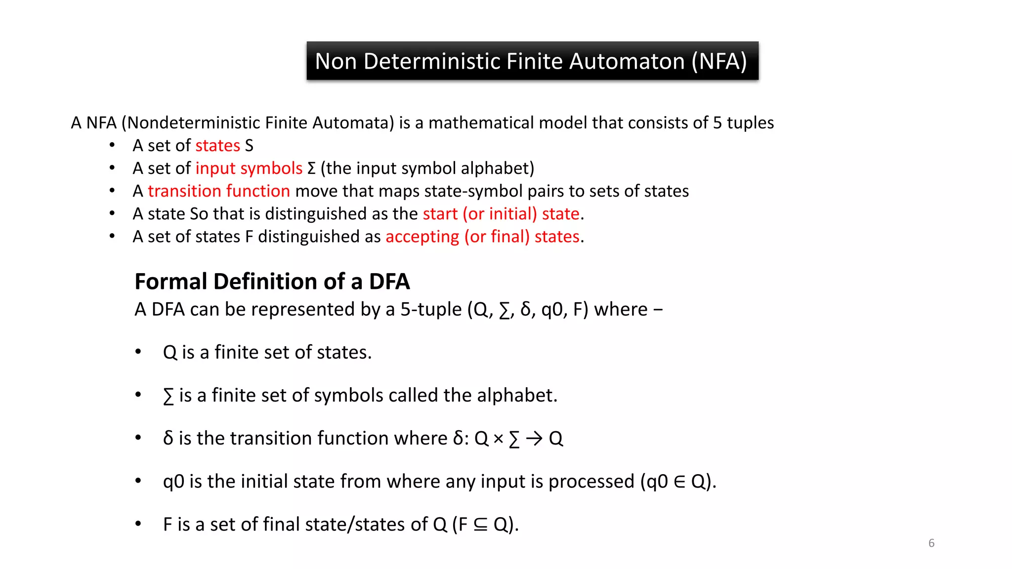5. NFA & DFA.pdf | Programming Languages | Computing