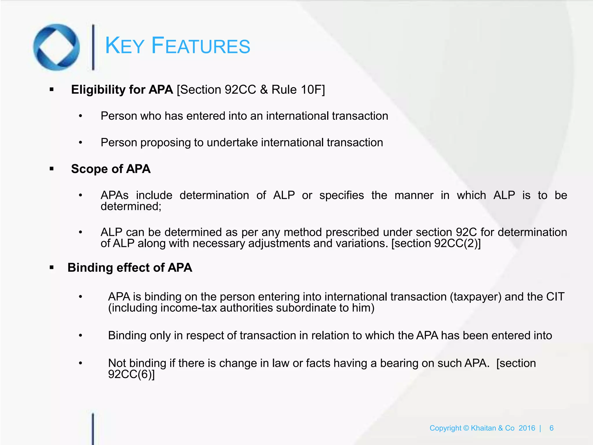 Presentation on Economics of APA | PPT