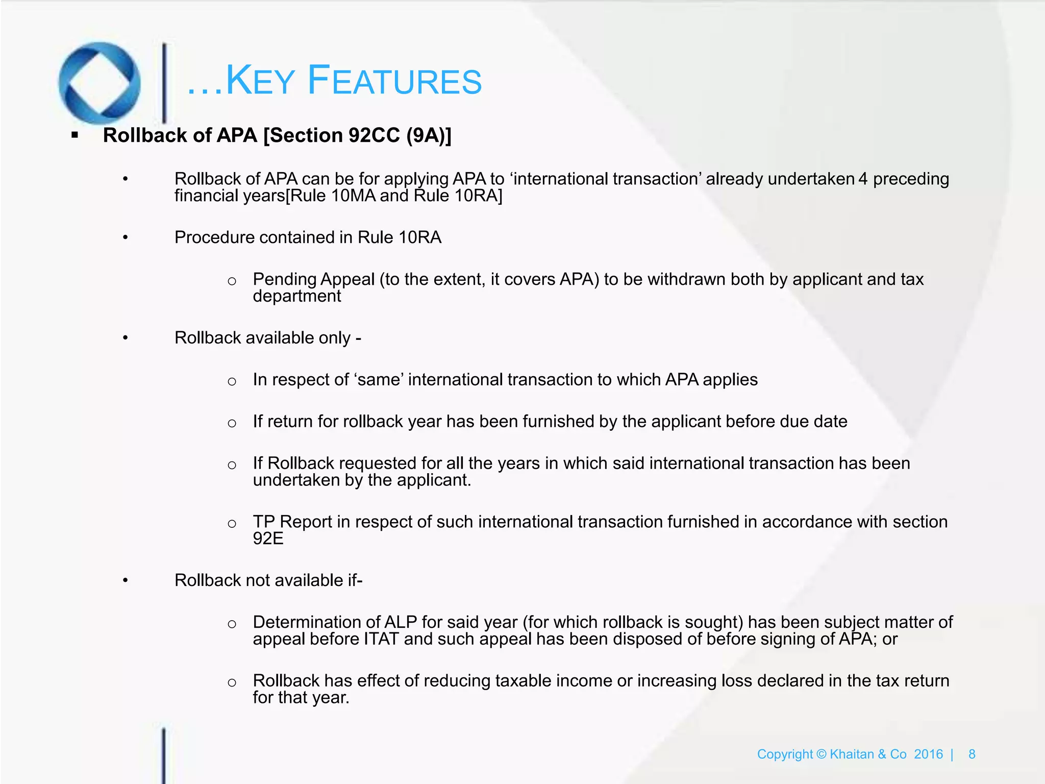 Presentation on Economics of APA | PPT