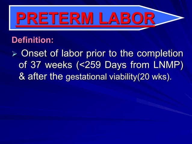 5. PRETERM LABOR.ppt