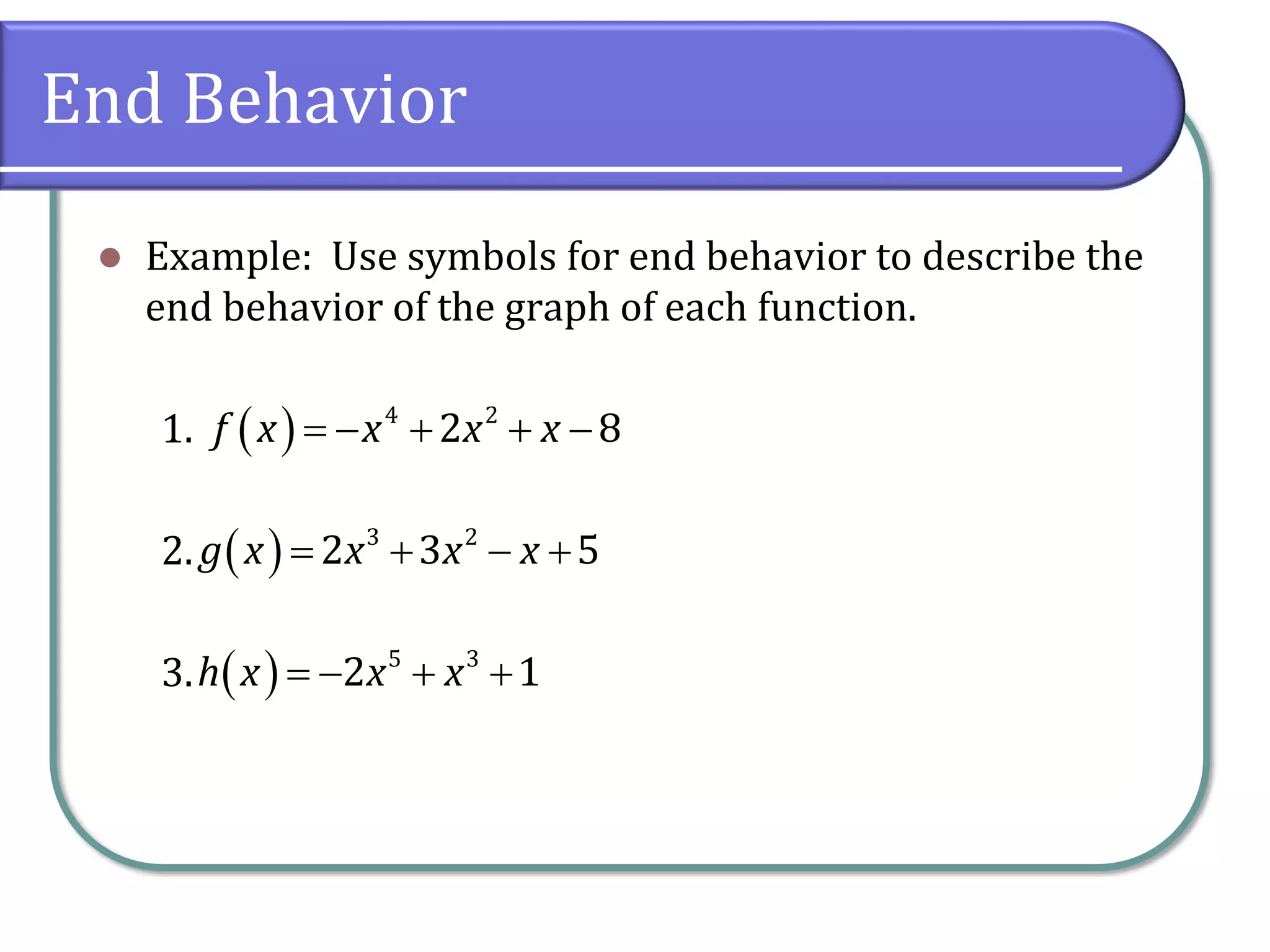 5.2 Power Functions and Polynomial Functions | PDF