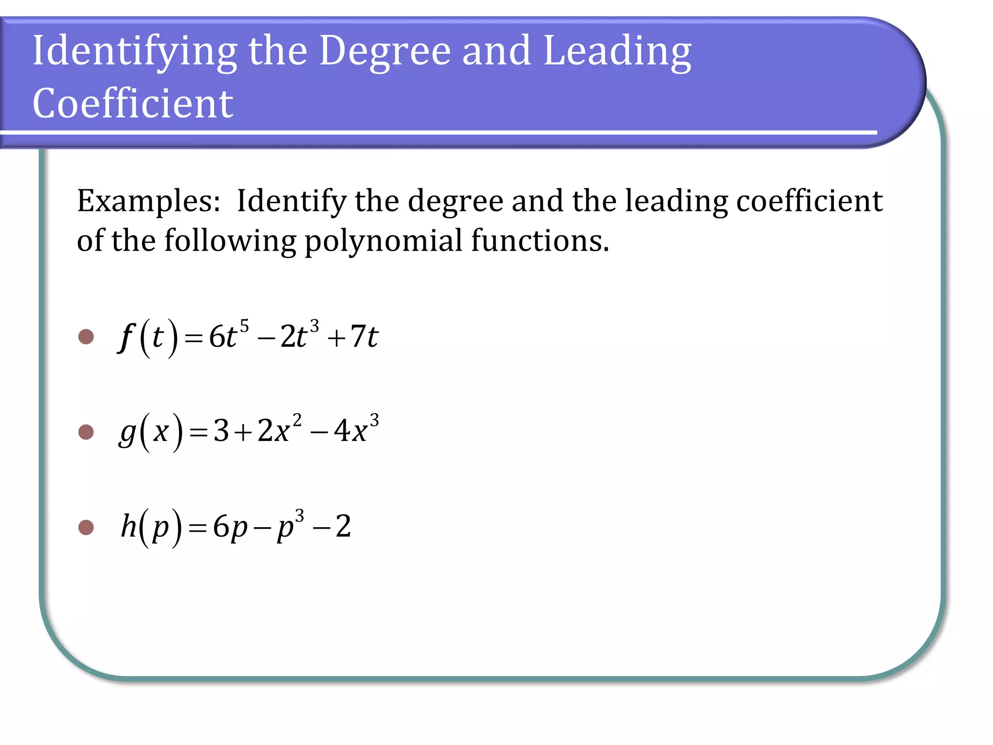 5.2 Power Functions and Polynomial Functions | PDF