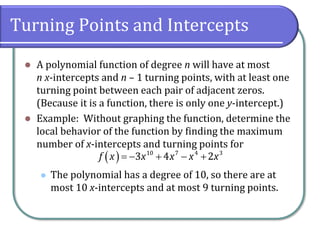 5.2 Power Functions and Polynomial Functions | PDF