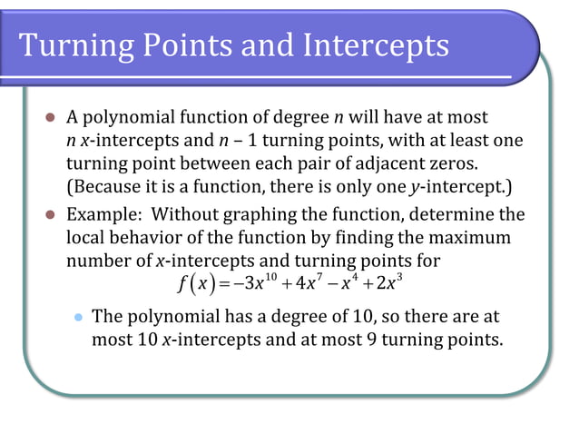 5.2 Power Functions and Polynomial Functions | PPT