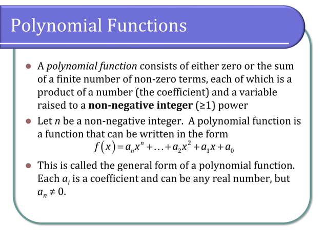 5.2 Power Functions and Polynomial Functions | PPT