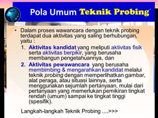 Teknik Probing dalam Pelaksanaan Survei _Materi Pembekalan & Evaluasi ...