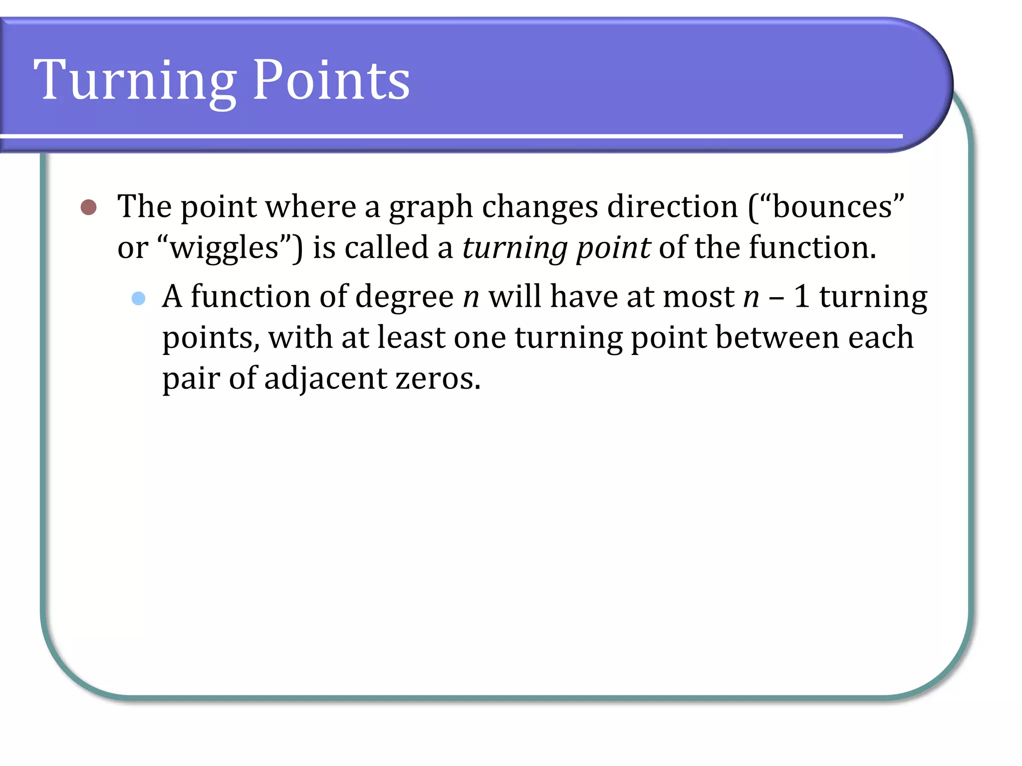 5.3 Graphs of Polynomial Functions | PDF