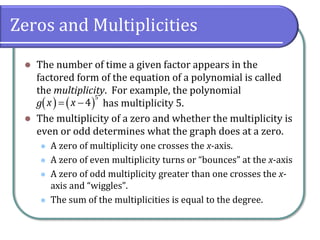 5.3 Graphs of Polynomial Functions | PDF