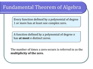 5.5 Zeros of Polynomial Functions | PDF