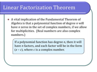 5.5 Zeros of Polynomial Functions | PDF