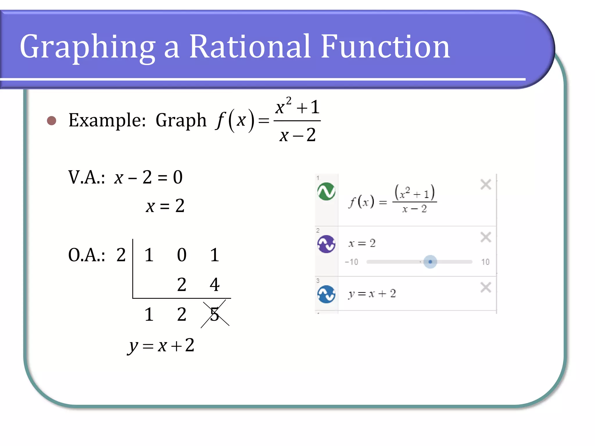 5.6 Rational Functions | PDF