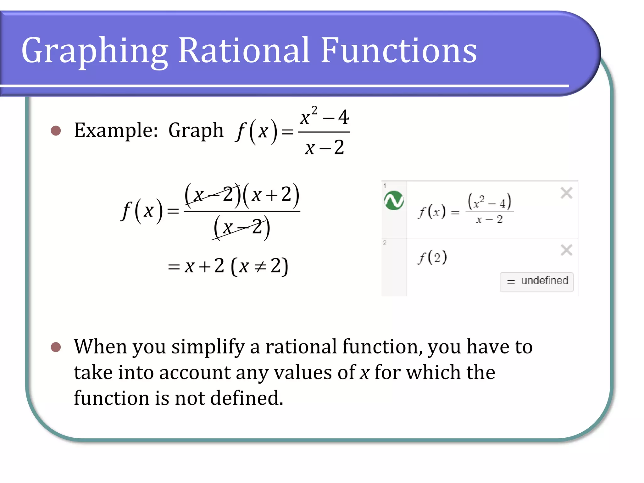 5.6 Rational Functions | PDF