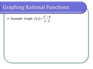 5.6 Rational Functions | PDF