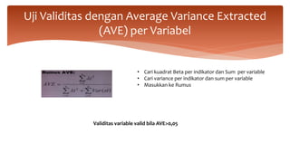 5. Uji Validitas dan Reliabilitas dengan AMOS.pptx