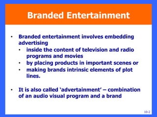Branded Entertainment | PPT