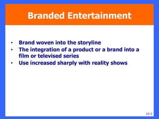 Branded Entertainment | PPT