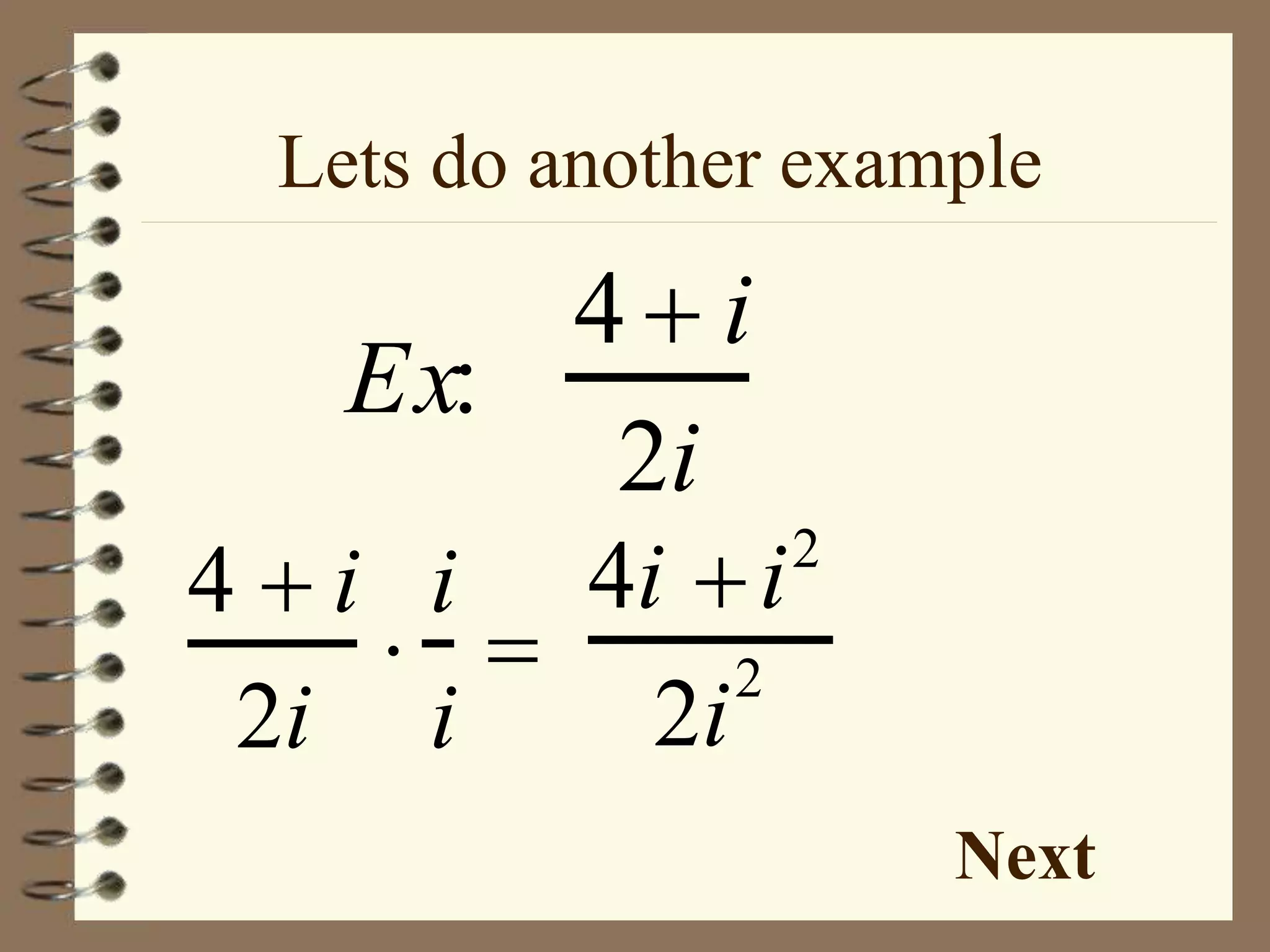 5.9 Complex Numbers 2.ppt