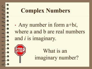 5 9 Complex Numbers 2 Ppt