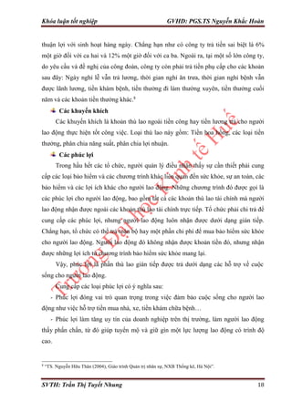 Khóa luận về chính sách đãi ngộ nhân sự tại công ty | DOCX