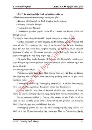 Khóa luận về chính sách đãi ngộ nhân sự tại công ty | DOCX
