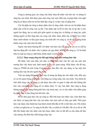 Khóa luận về chính sách đãi ngộ nhân sự tại công ty | DOCX