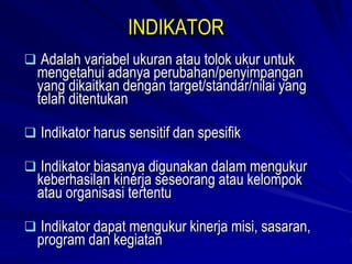 PENYUSUNAN INDIKATOR MUTU UNIT | PPT