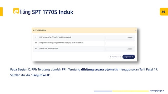5. Tata Cara Pelaporan SPT Tahunan 1770S dan 1770SS melalui e-filing.pptx