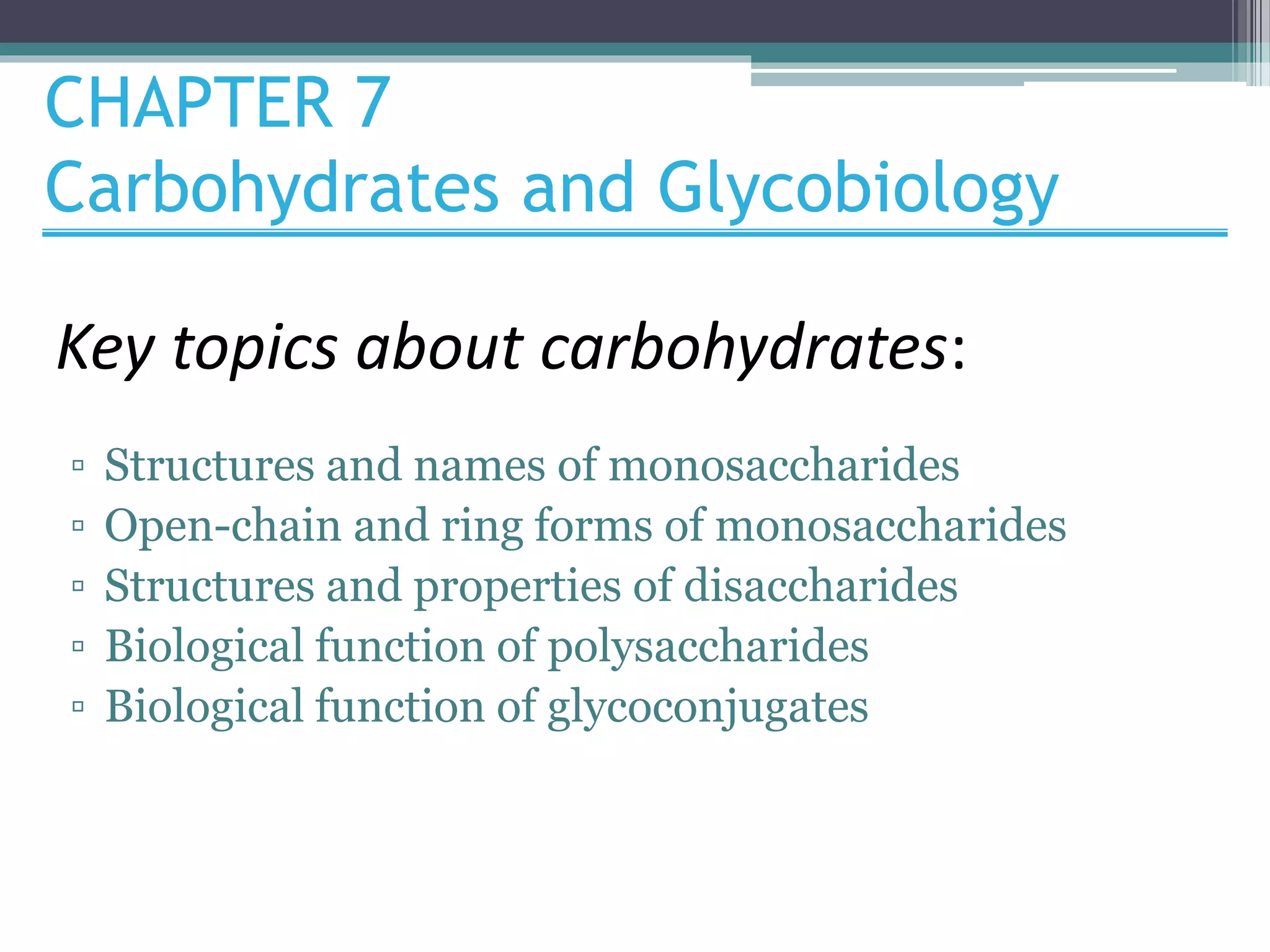 5. Carbohydrates and Glycobiology.pptx