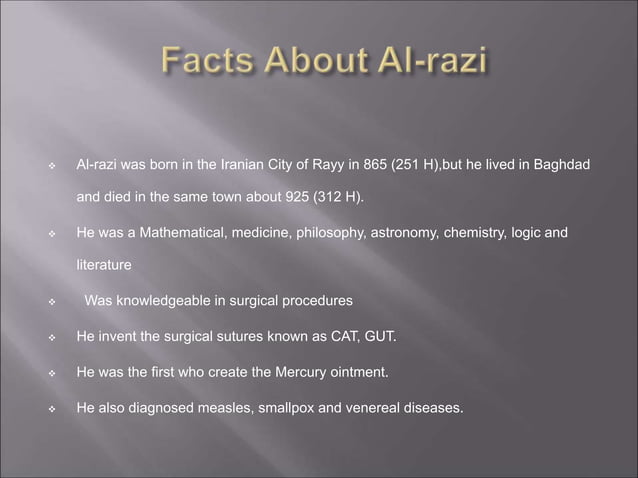 5. Mohammad Ibn Zakariya al-Razi.ppt | Chemistry | Science