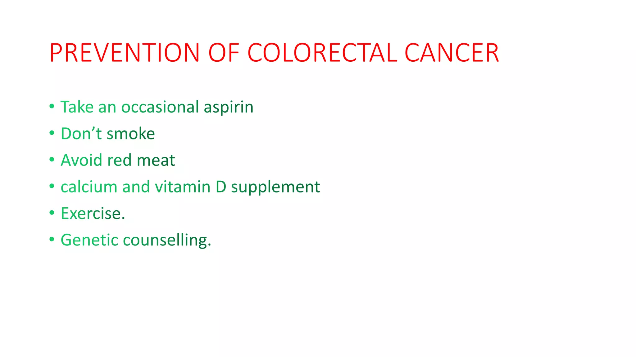 5. COLORECTAL CANCER | PPTX