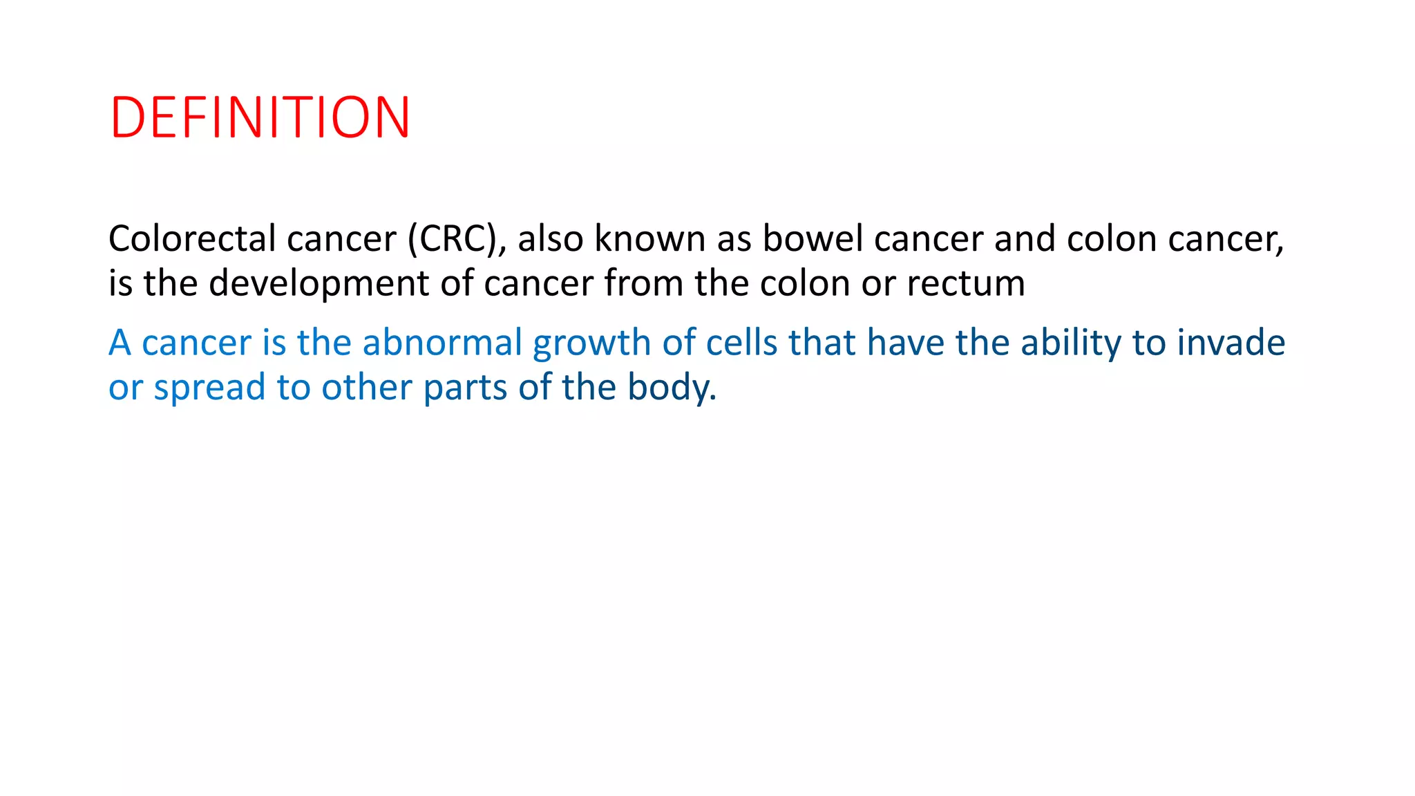 5. COLORECTAL CANCER | PPTX