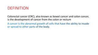 5. COLORECTAL CANCER | PPTX