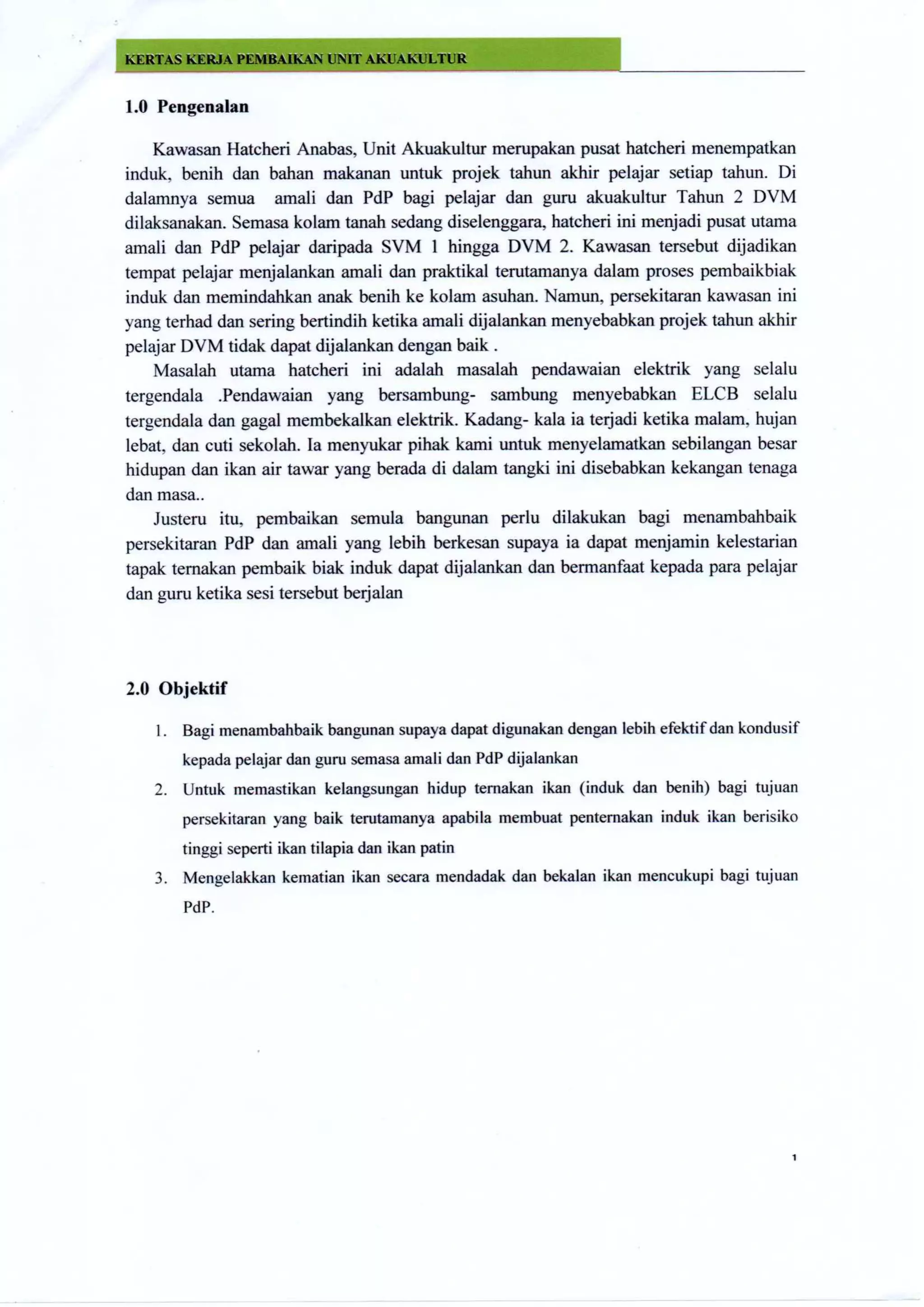 Contoh Kertas Kerja | PDF