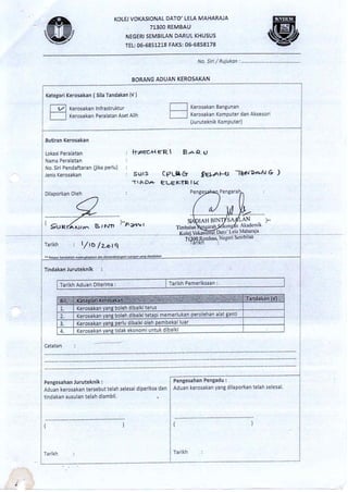 Contoh Kertas Kerja | PDF