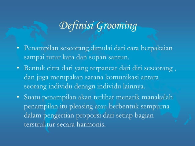 grooming | PPT
