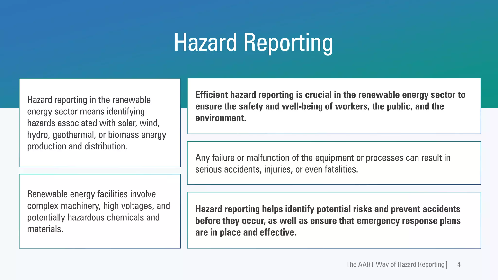 The AART Way of Hazard Reporting | PPT