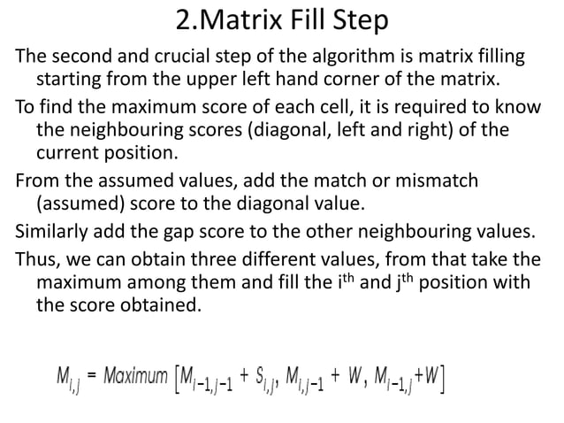 5. Global and Local Alignment Algorithms.pptx | Genetics | Science