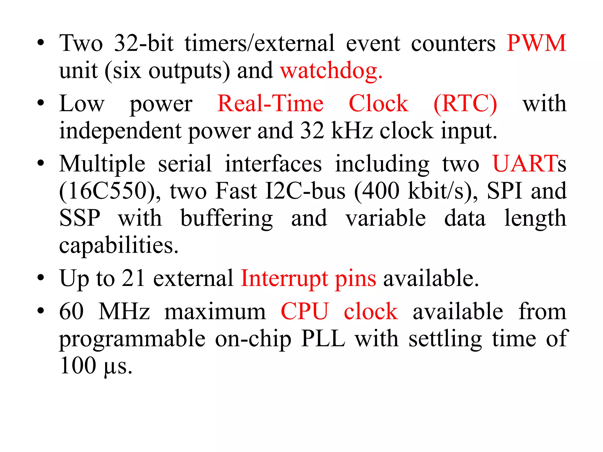 5. Features of the LPC214X Family.pptx
