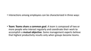 Team work; problems and incentives.pptx