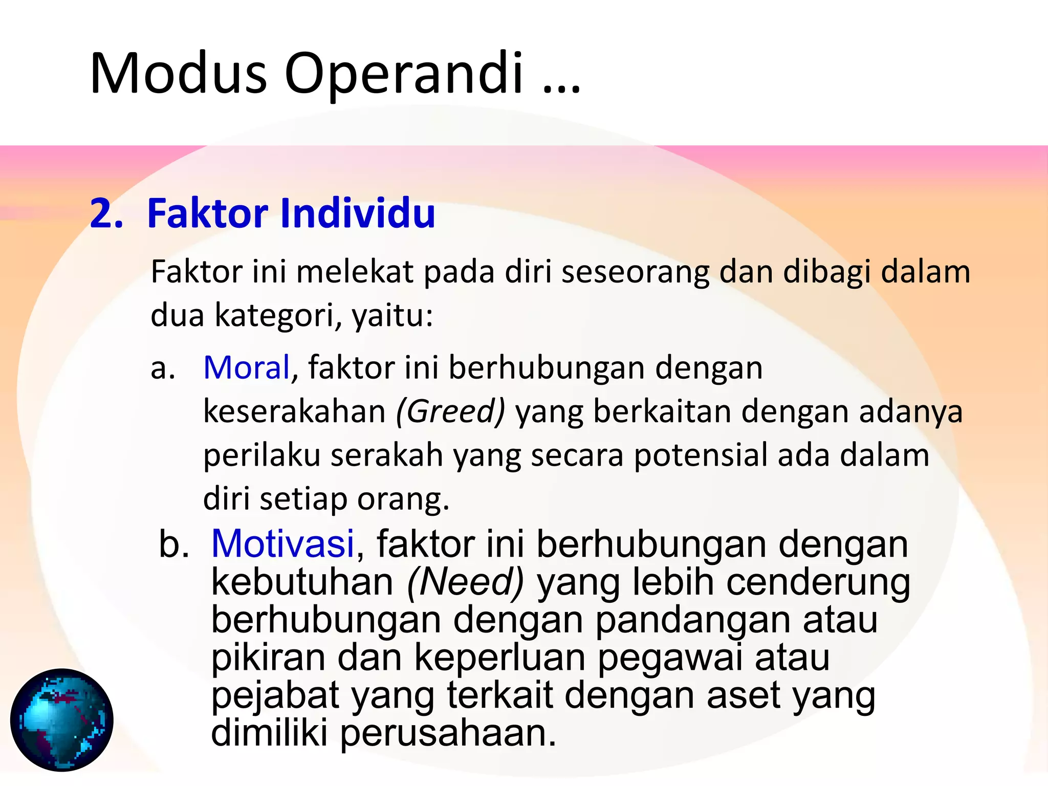 Jenis dan Modus Operandi Fraud _Training "FRAUD & INVESTIGATIVE ...