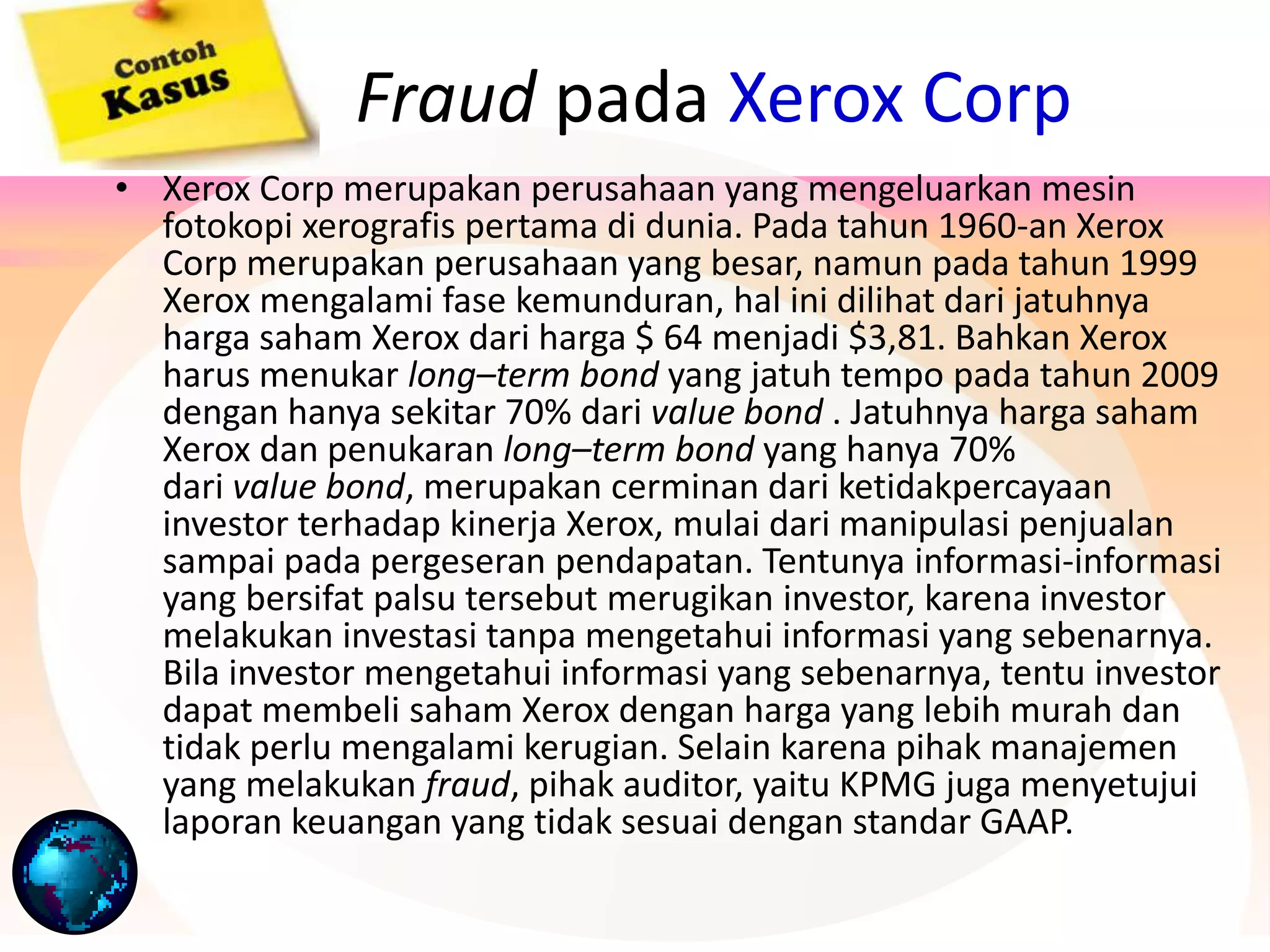 Jenis dan Modus Operandi Fraud _Training "FRAUD & INVESTIGATIVE ...