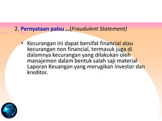 Jenis dan Modus Operandi Fraud _Training "FRAUD & INVESTIGATIVE ...