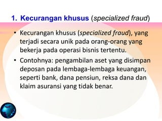 Jenis dan Modus Operandi Fraud _Training "FRAUD & INVESTIGATIVE ...