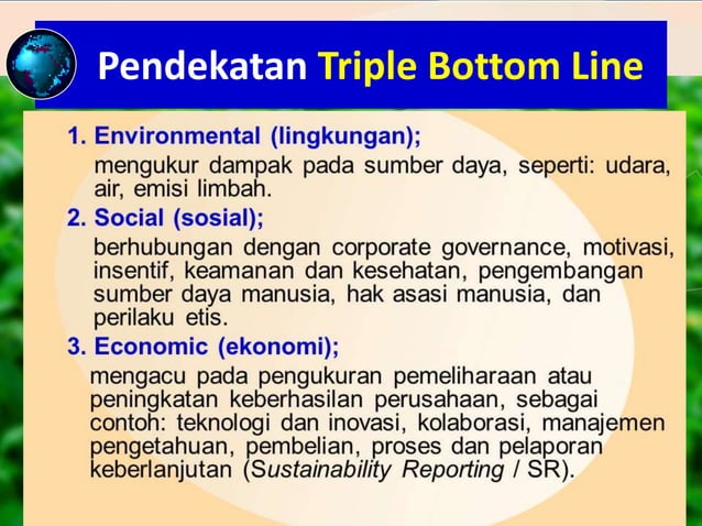 CSR & Keterkaitannya dengan SUSTAINABILITY REPORT (Standar GRI) _Training "CSR & SUSTAINABLITY ...