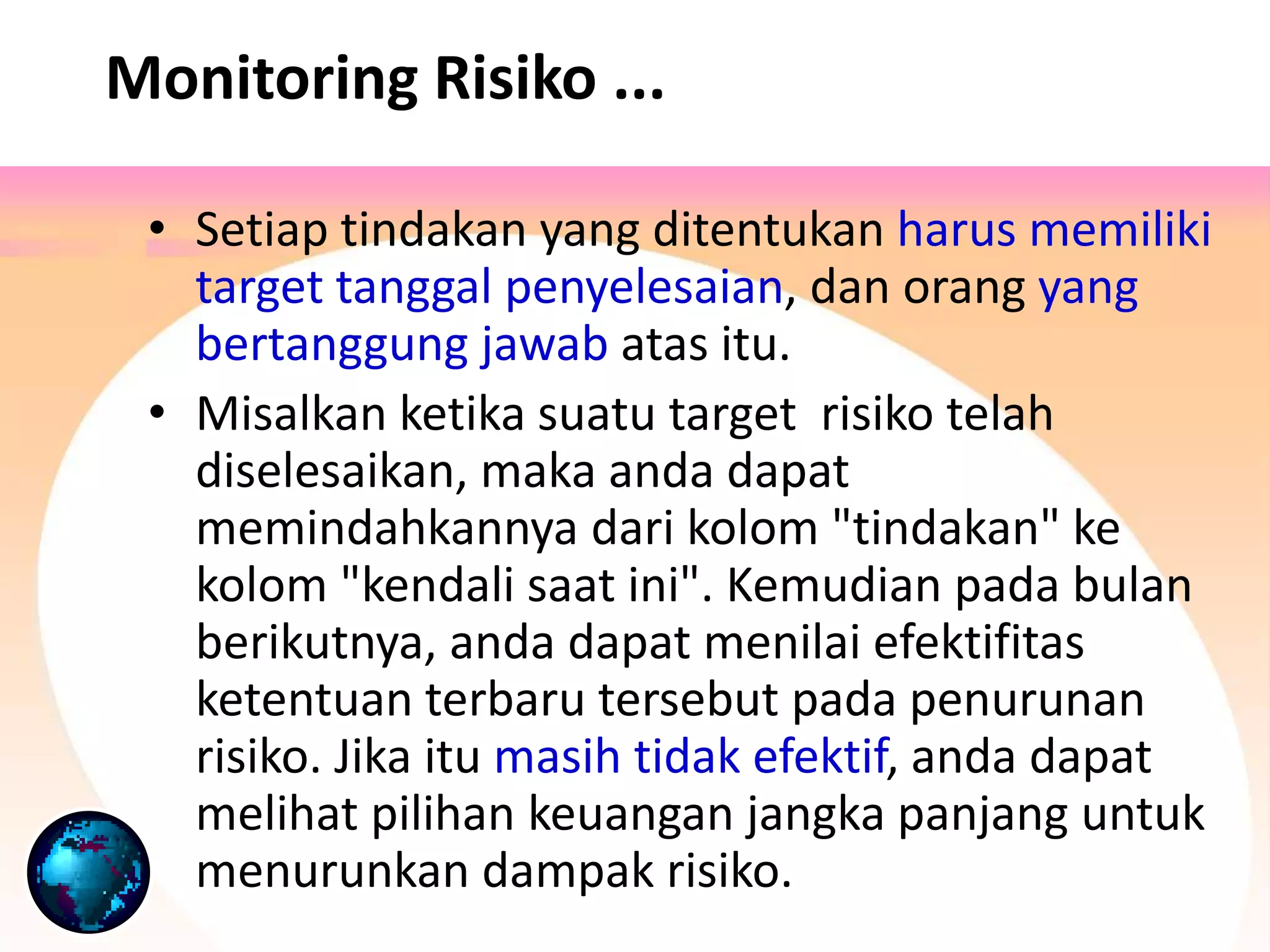 Strategi & Implementasi Manajemen Risiko yang Efektif _Training "RISK MANAGEMENT (Based on ISO ...