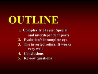 5. DARWIN AND THE EYE: Part 2, Complex Eyes | PDF
