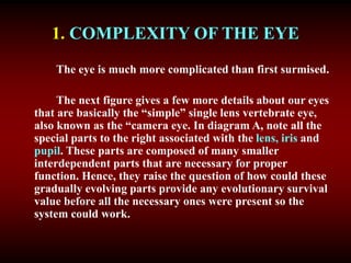 5. DARWIN AND THE EYE: Part 2, Complex Eyes | PDF