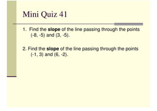 5.2 Slope-Intercept Form | PPT